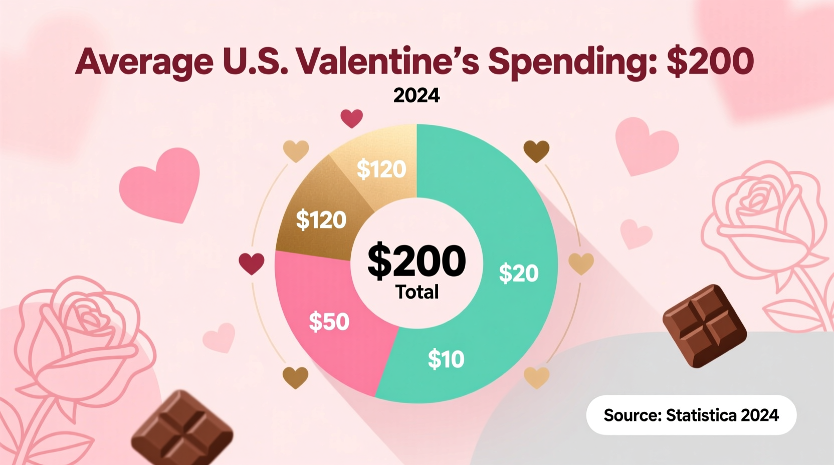 Average American Valentine's Day Spending in 2024