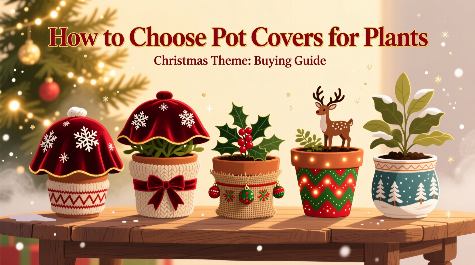 How to Choose Pot Covers for Plants Christmas Theme: Buying Guide