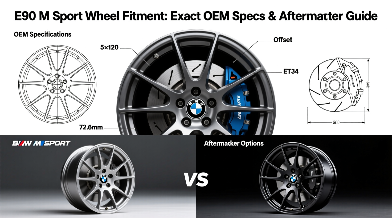 E90 M Sport Wheel Fitment: Exact OEM Specs & Aftermarket Guide
