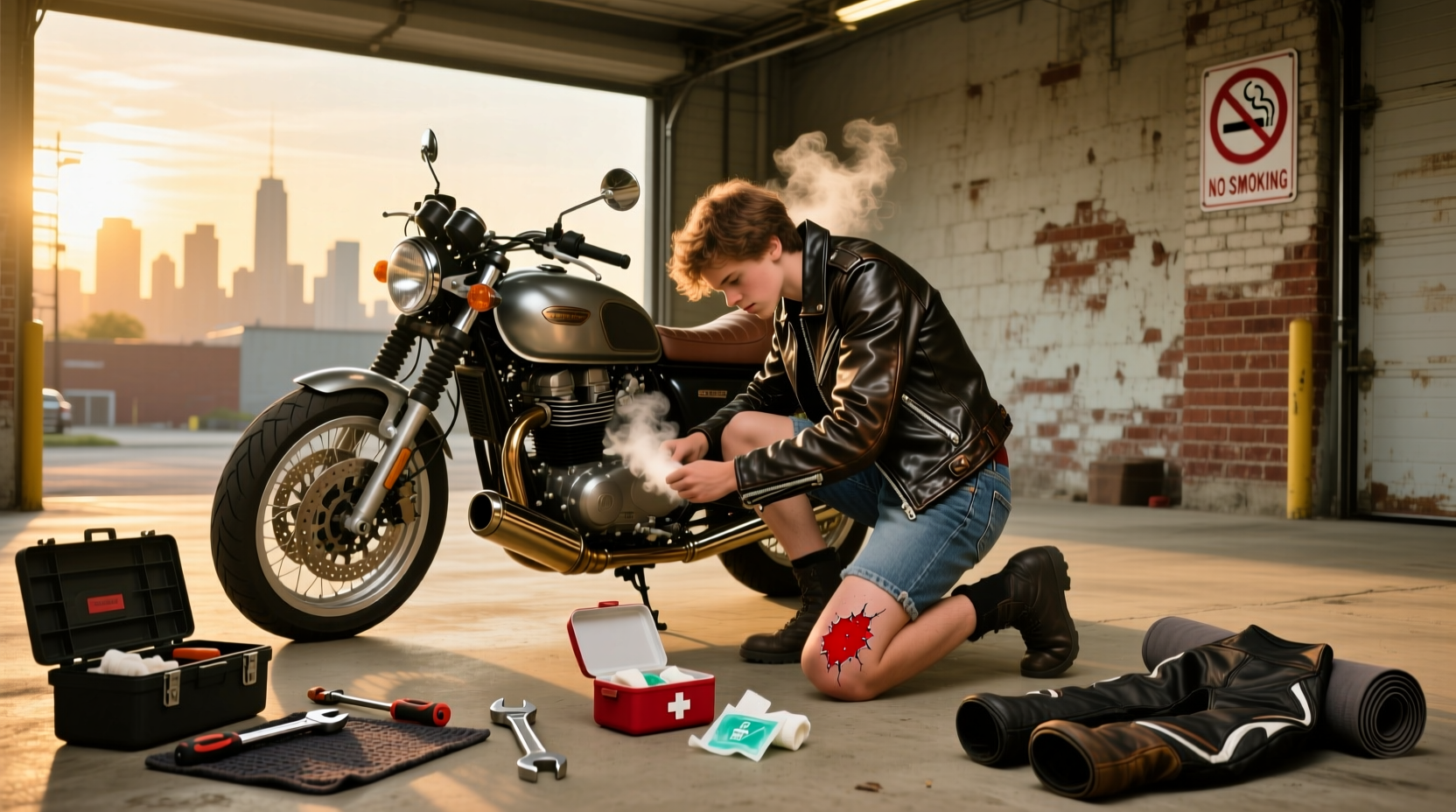 How to Treat a Leg Burn from Motorcycle Exhaust