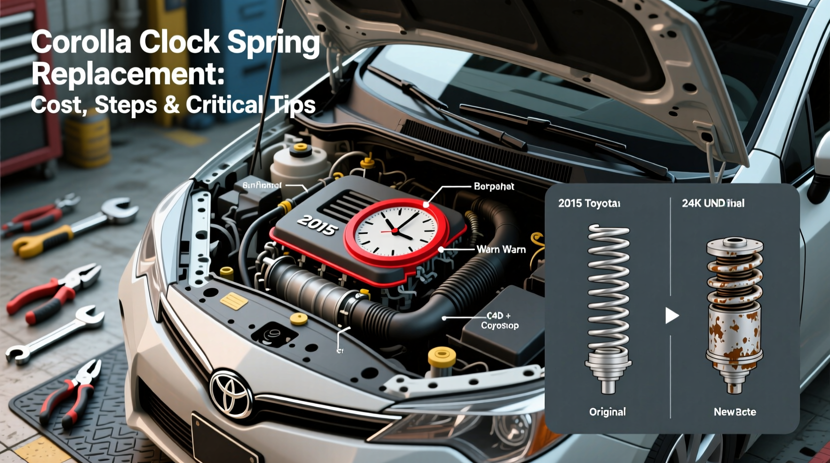 Corolla Clock Spring Replacement: Cost, Steps & Critical Tips
