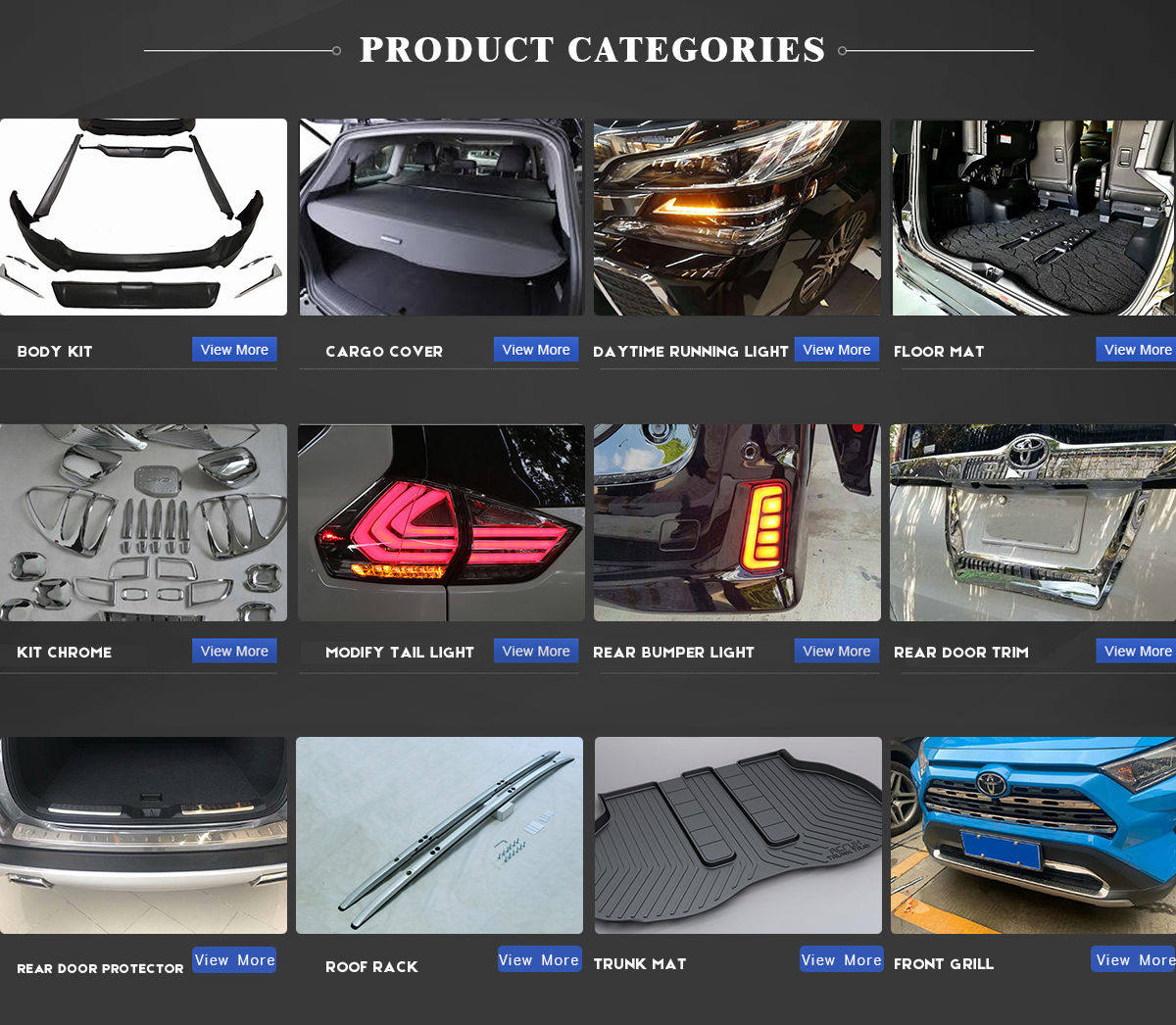 Guangzhou Wisdom Car Accessories Co., Ltd. - body kit, chrome parts