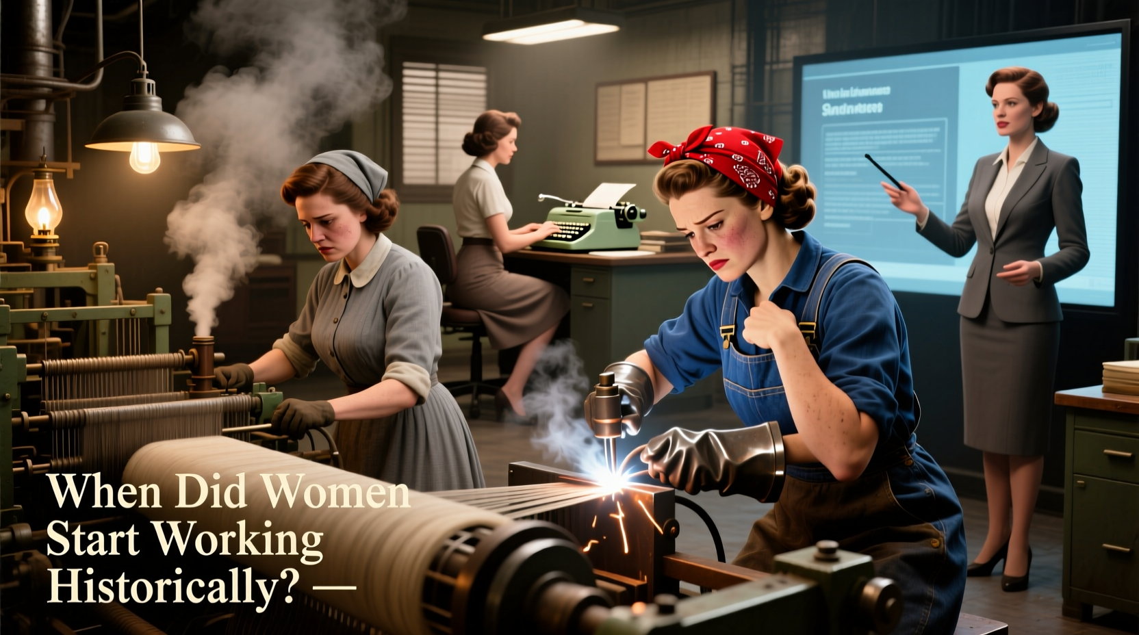When Did Women Start Working Historically?