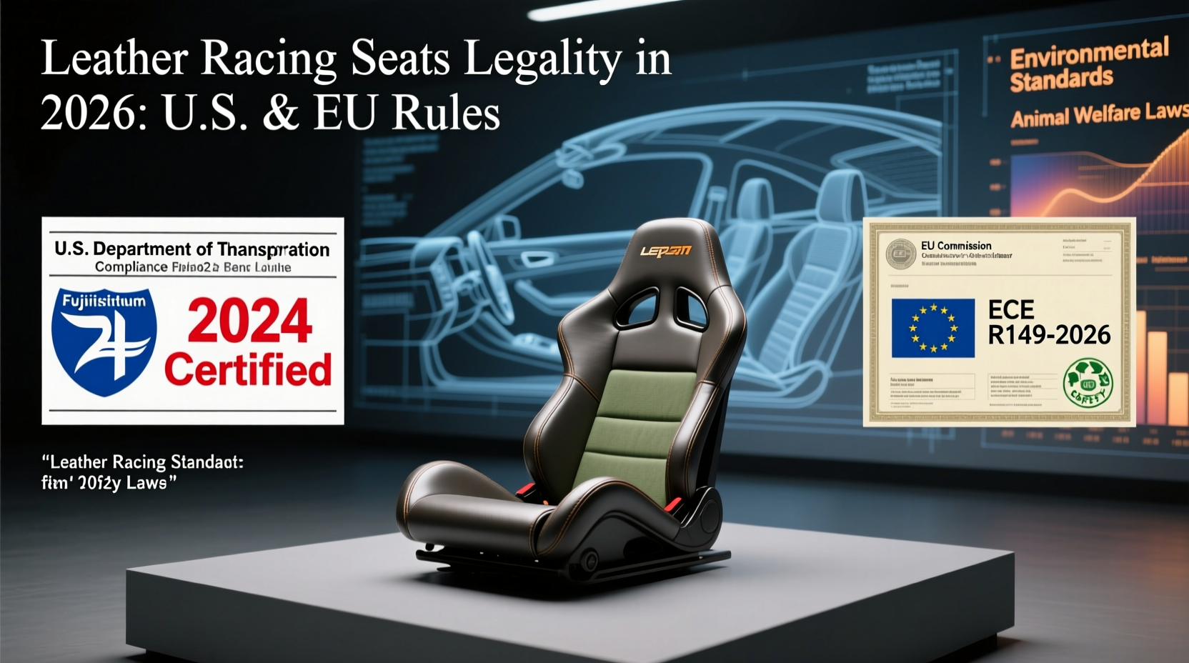Leather Racing Seats Legality in 2026: U.S. & EU Rules