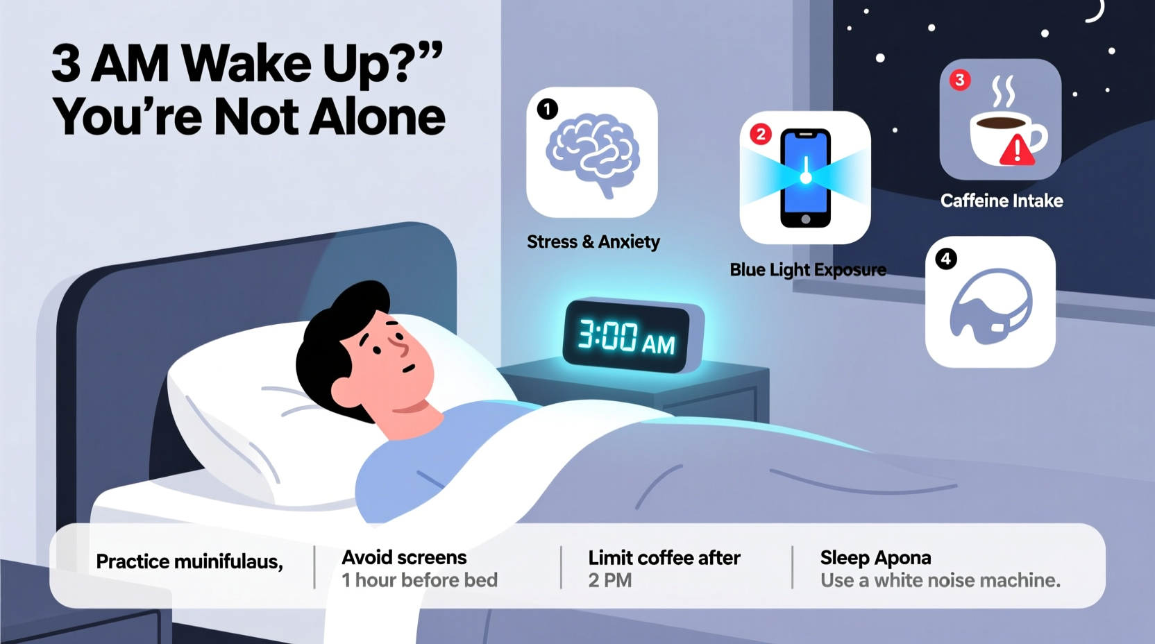 Waking Up At 3am Every Night Common Causes What To Do