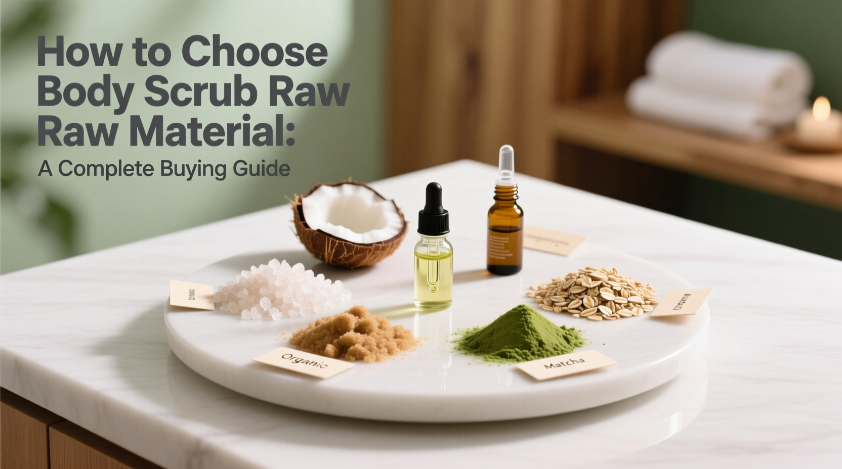 How to Choose Body Scrub Raw Material: A Complete Buying Guide