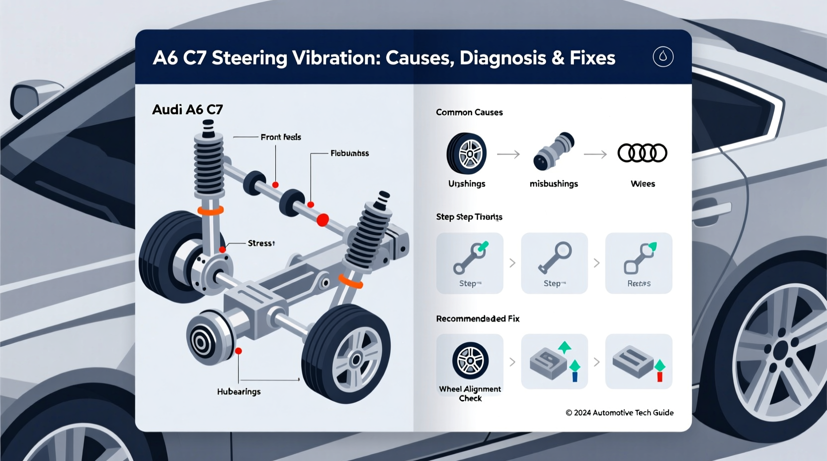 A6 C7 Steering Vibration: Causes, Diagnosis & Fixes