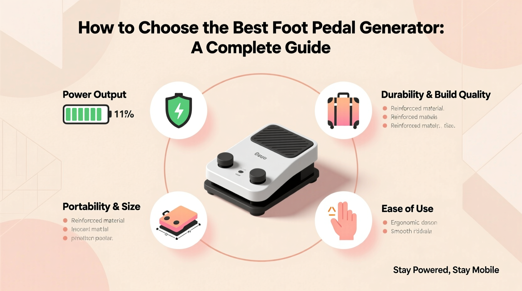 How to Choose the Best Foot Pedal Generator for Your Needs