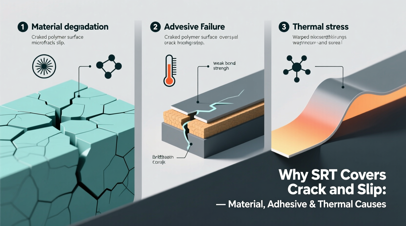 Why SRT Covers Crack and Slip: Material, Adhesive & Thermal Causes
