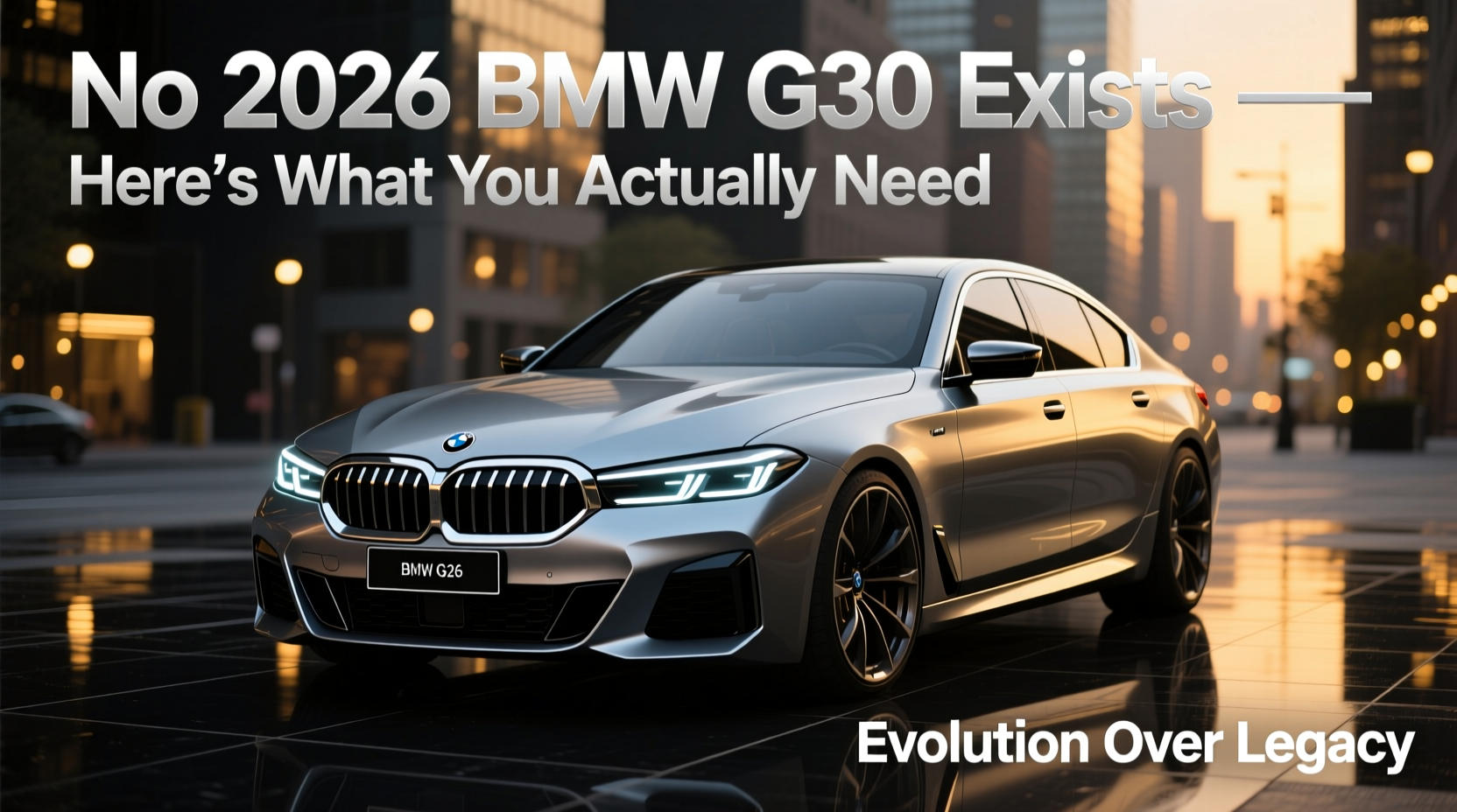 No 2026 BMW G30 Exists — Here’s What You Actually Need