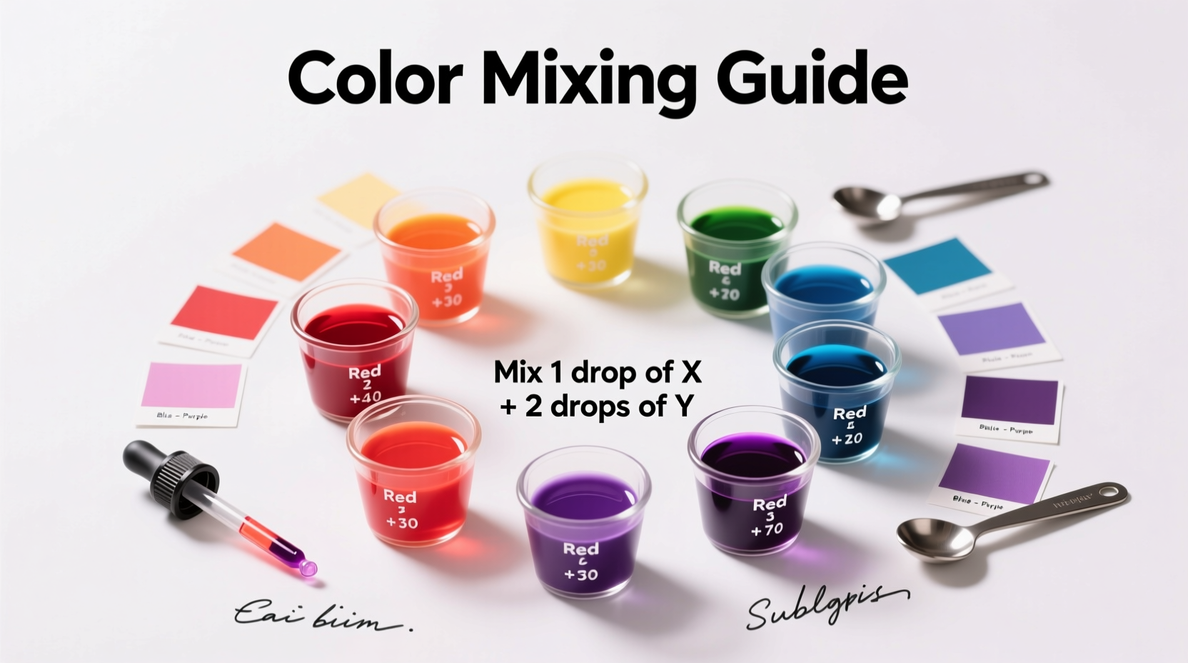 Creative Guide How To Mix Food Dye To Make A Spectrum Of Colors For ...