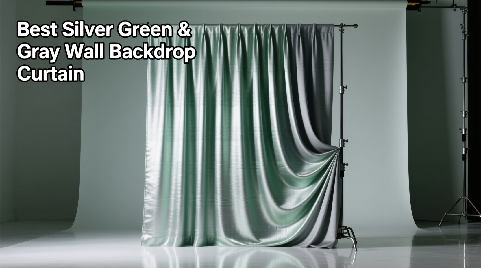 How to Choose the Best Silver Green and Gray Wall Backdrop Curtain