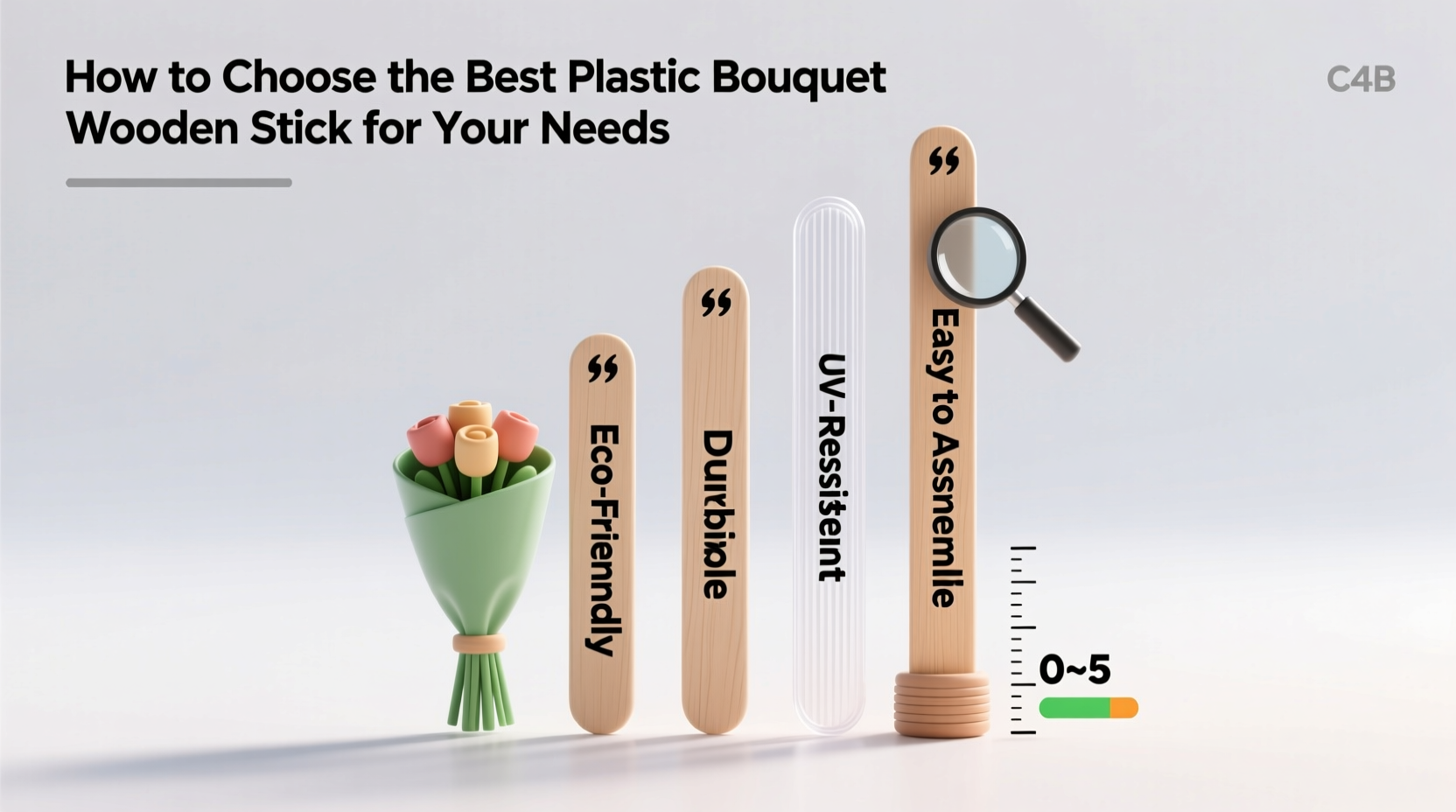 How to Choose the Best Plastic Bouquet Wooden Stick for Your Needs