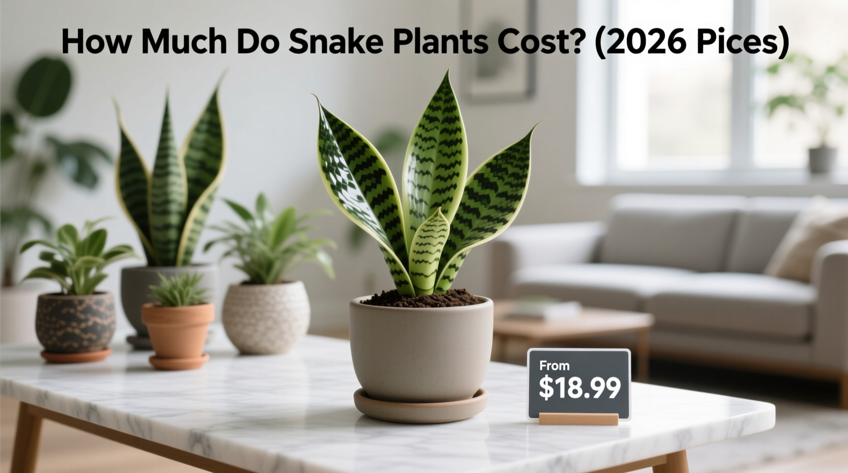 How Much Do Snake Plants Cost? (2026 Prices)