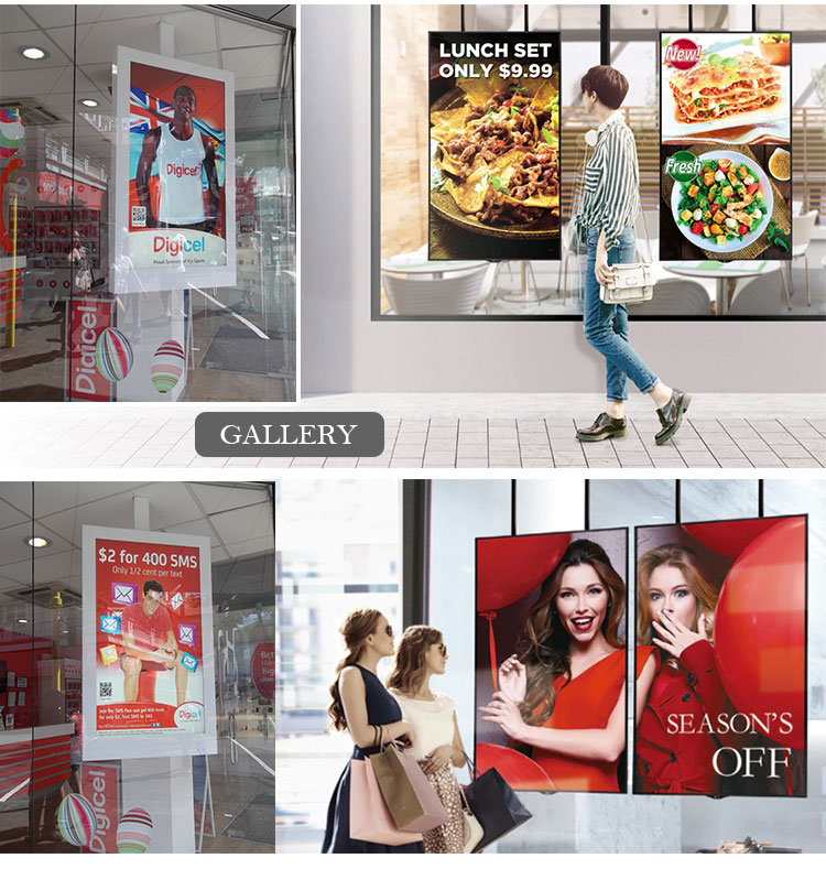 55inch high brightness 3000nit display shop window lcd factory price