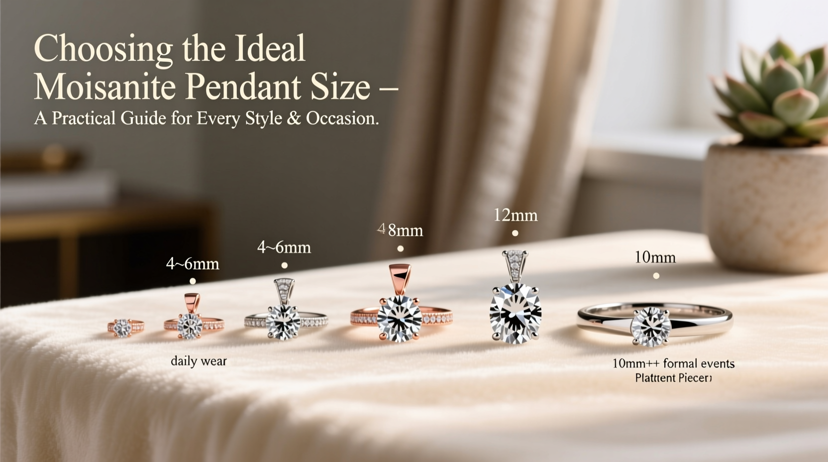 Choosing The Ideal Moissanite Pendant Size A Practical Guide For Every ...