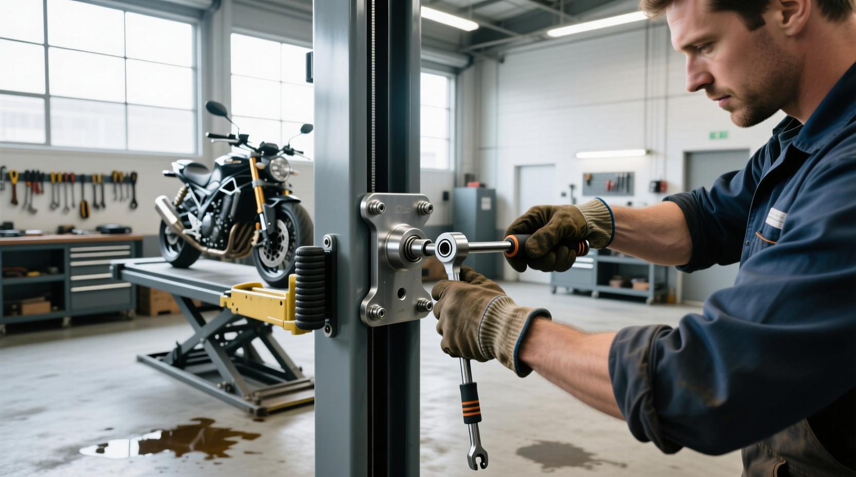 How to Safely Install a 2-Post Lift Motorcycle Adapter