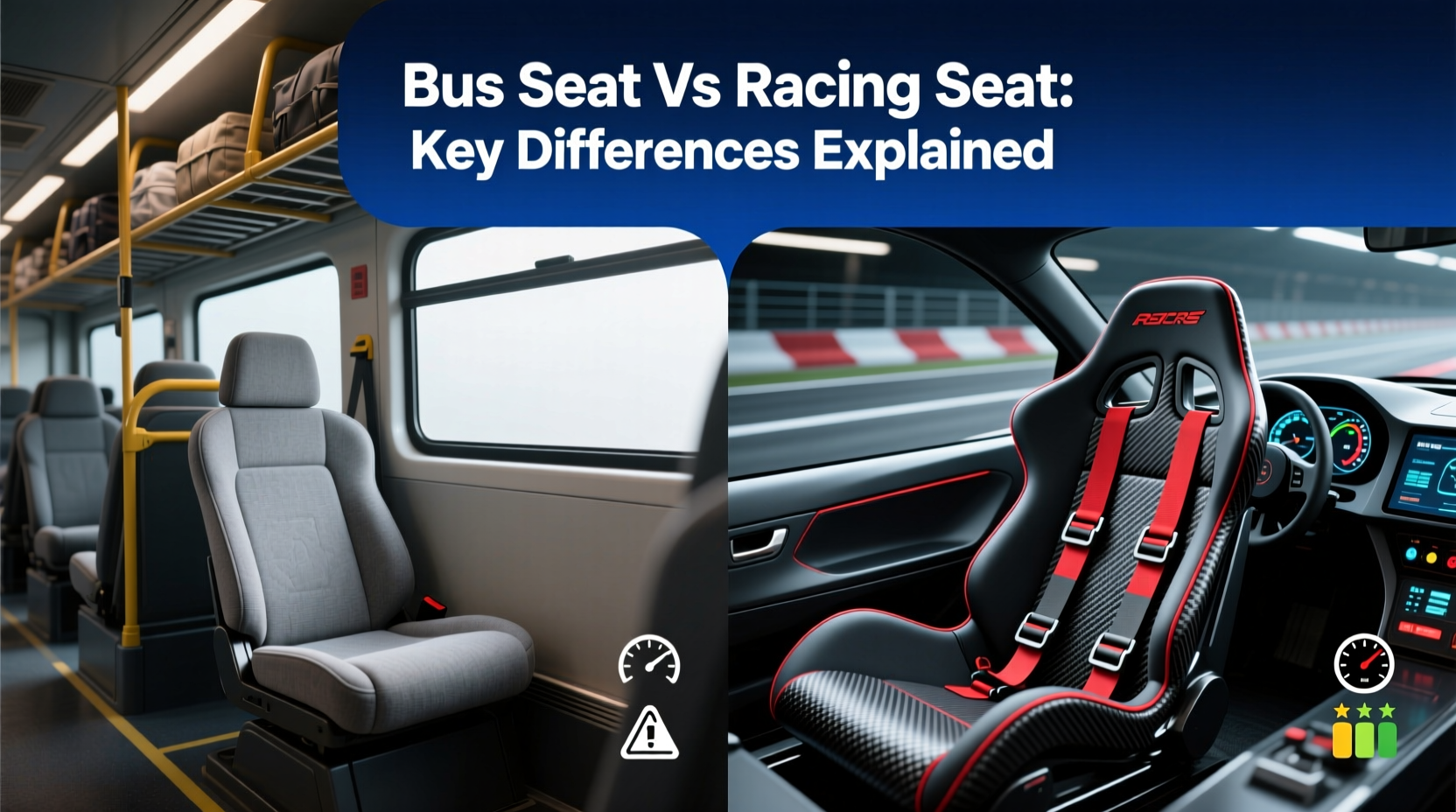 Bus Seat vs Racing Seat: Key Differences Explained