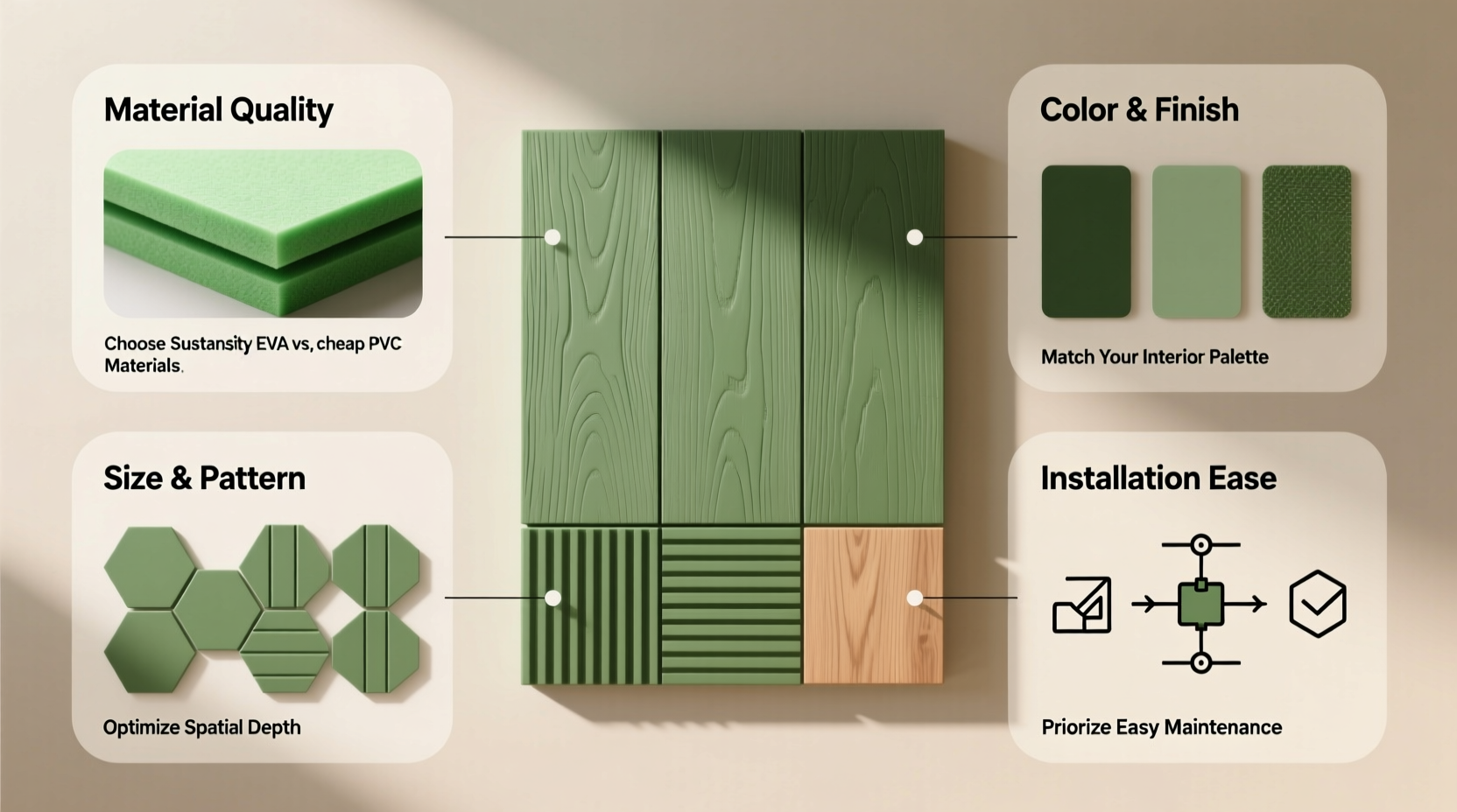 How to Choose the Best Green 3D Wall Panel for Your Space