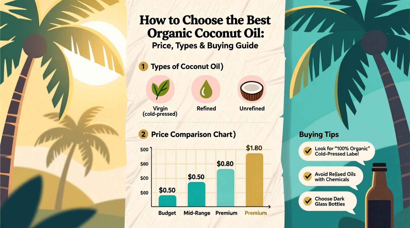 How to Choose the Best Organic Coconut Oil: Price, Types & Buying Guide