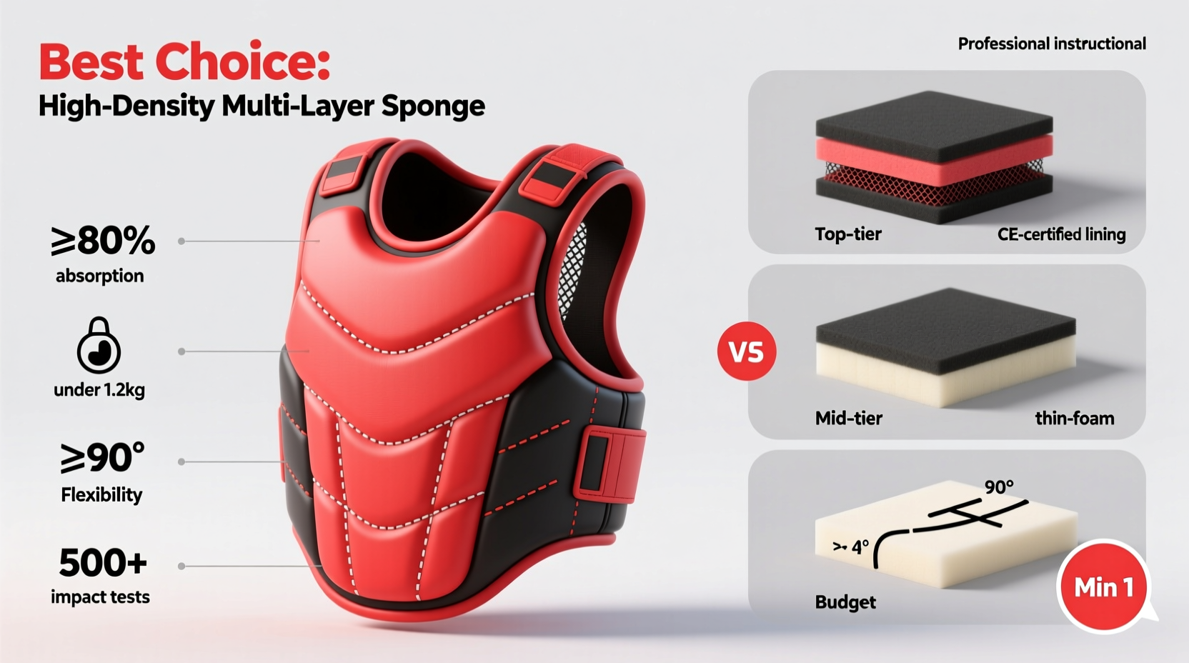 How to Choose the Best High Grade Sponge Karate Chest Guard Min 1