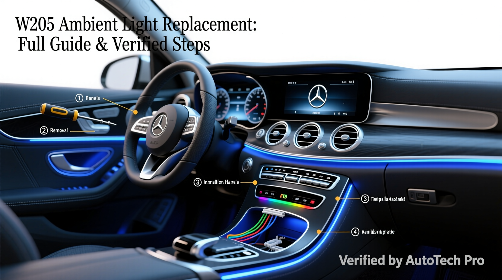 W205 Ambient Light Replacement: Full Guide & Verified Steps