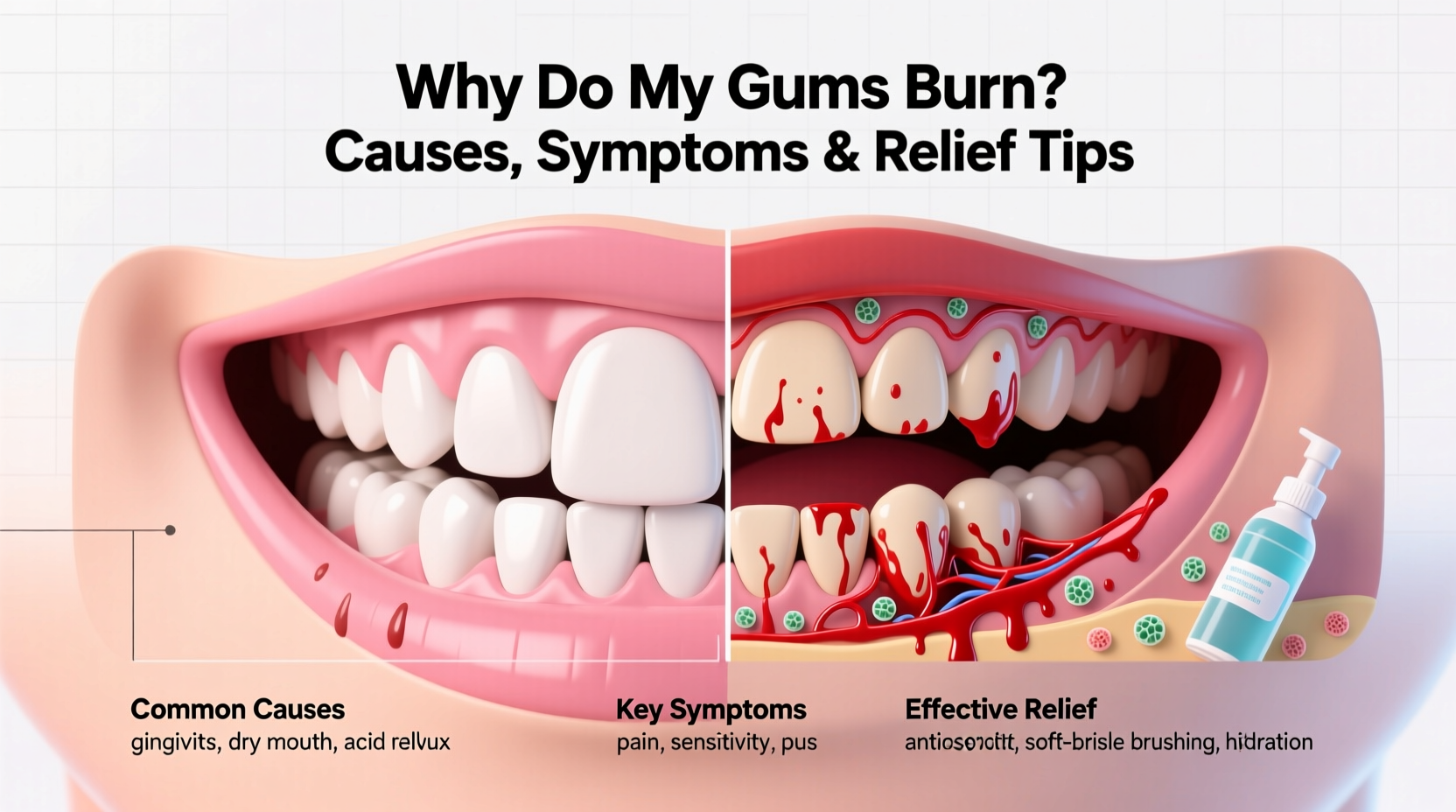Why Do My Gums Burn Causes Symptoms And Relief Tips