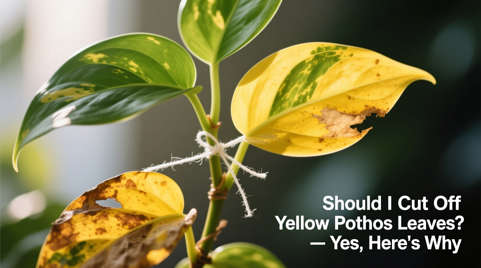 Should I Cut Off Yellow Pothos Leaves? Yes, Here's Why