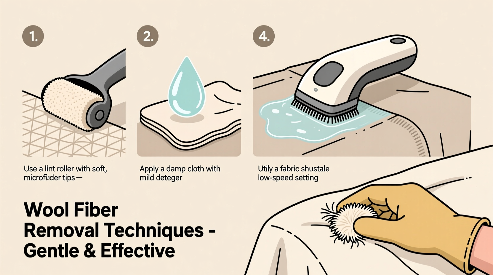 Effective Techniques To Remove Wool Fibers From Clothes Without ...