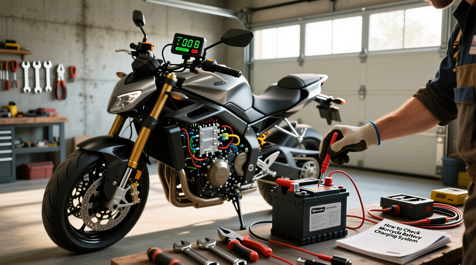 Charging Motorcycle Lithium Battery