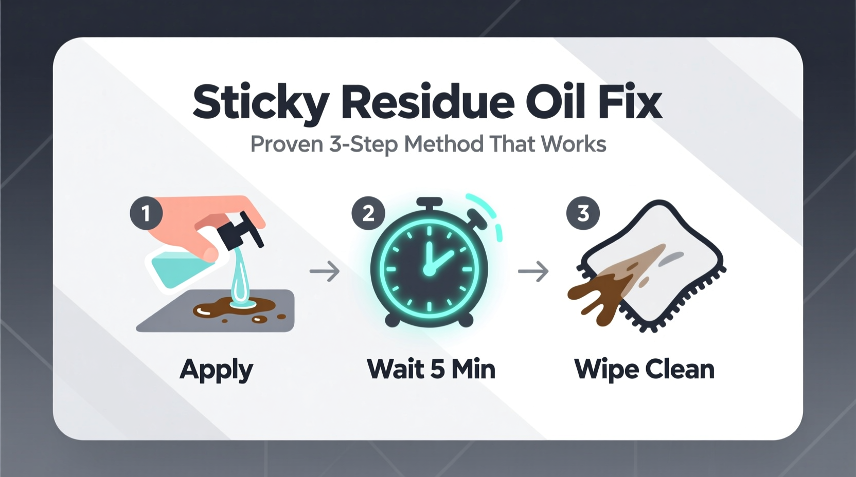 Sticky Residue Oil Fix: Proven 3-Step Method That Works