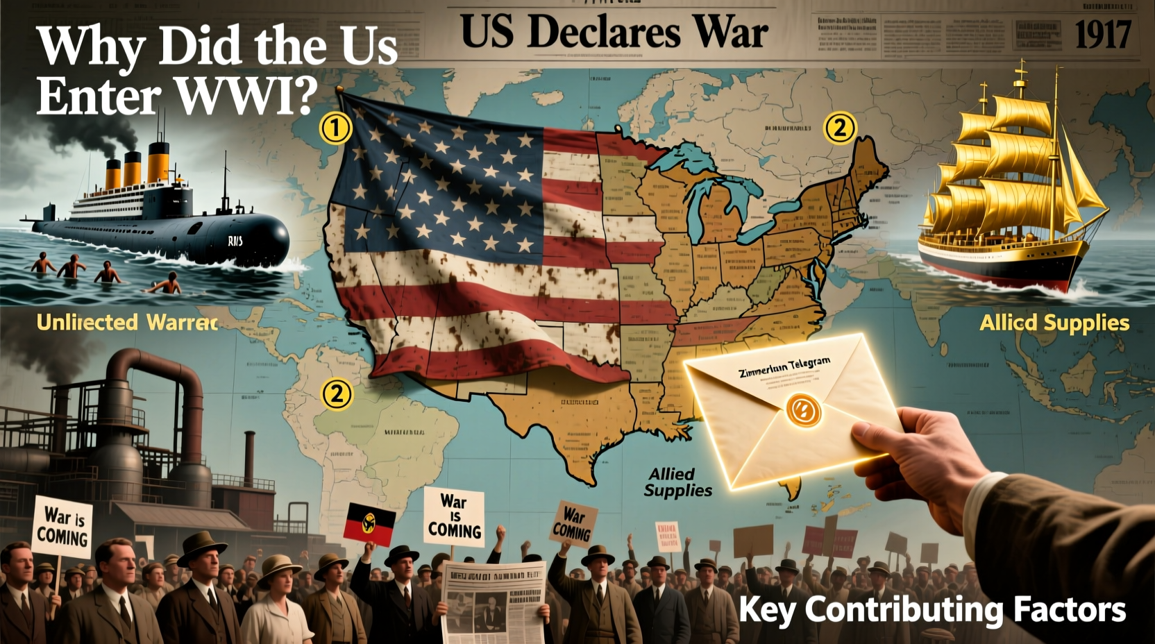 Why Did The Us Enter Ww1 Key Contributing Factors