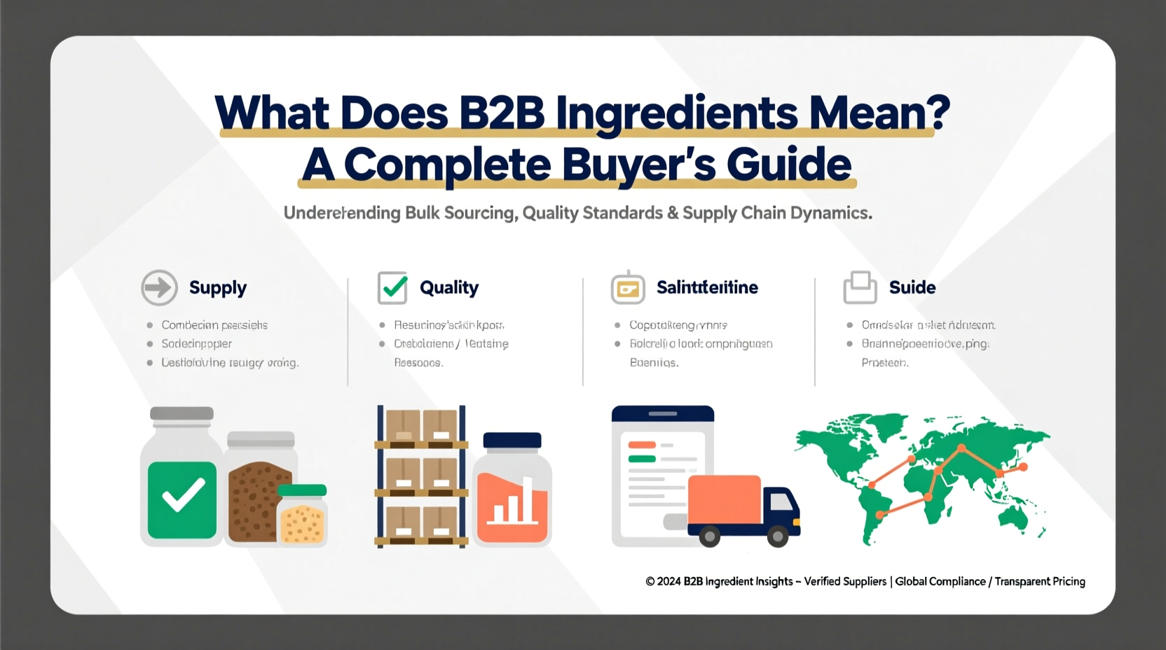 What Does B2B Ingredients Mean? A Complete Buyer's Guide