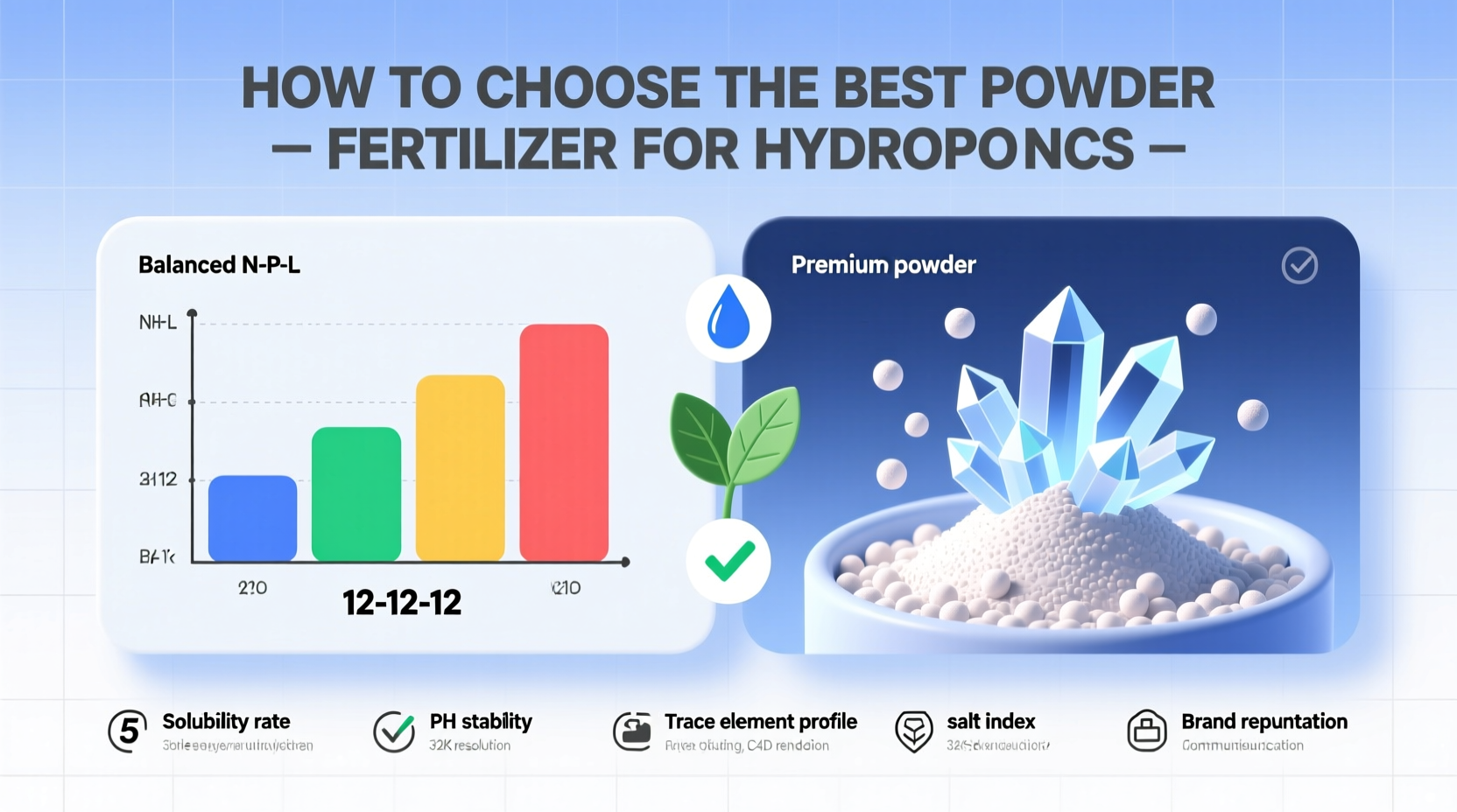 How to Choose the Best Powder Fertilizer Nutrient for Hydroponics Systems