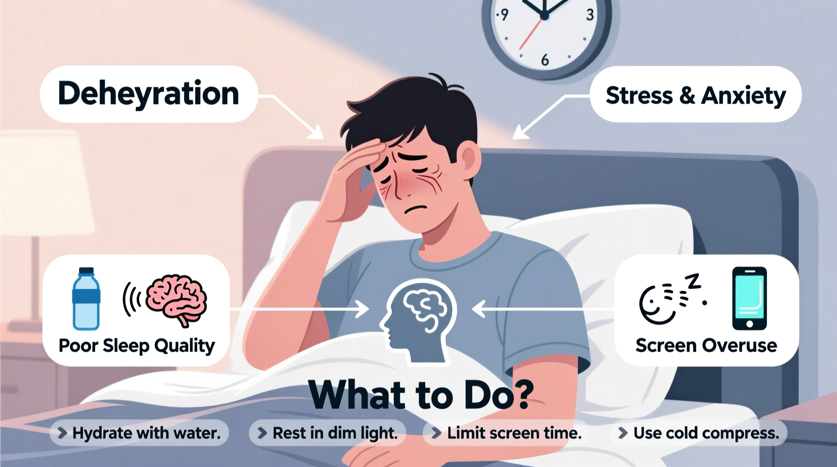 Waking Up With A Headache Common Causes What To Do