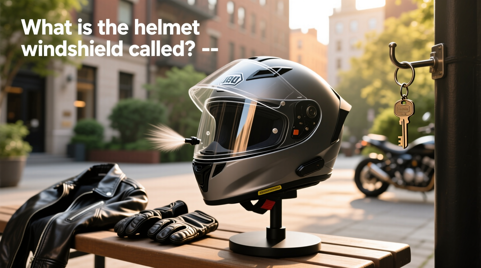 Motorcycle Helmet Windshield Wiper Guide