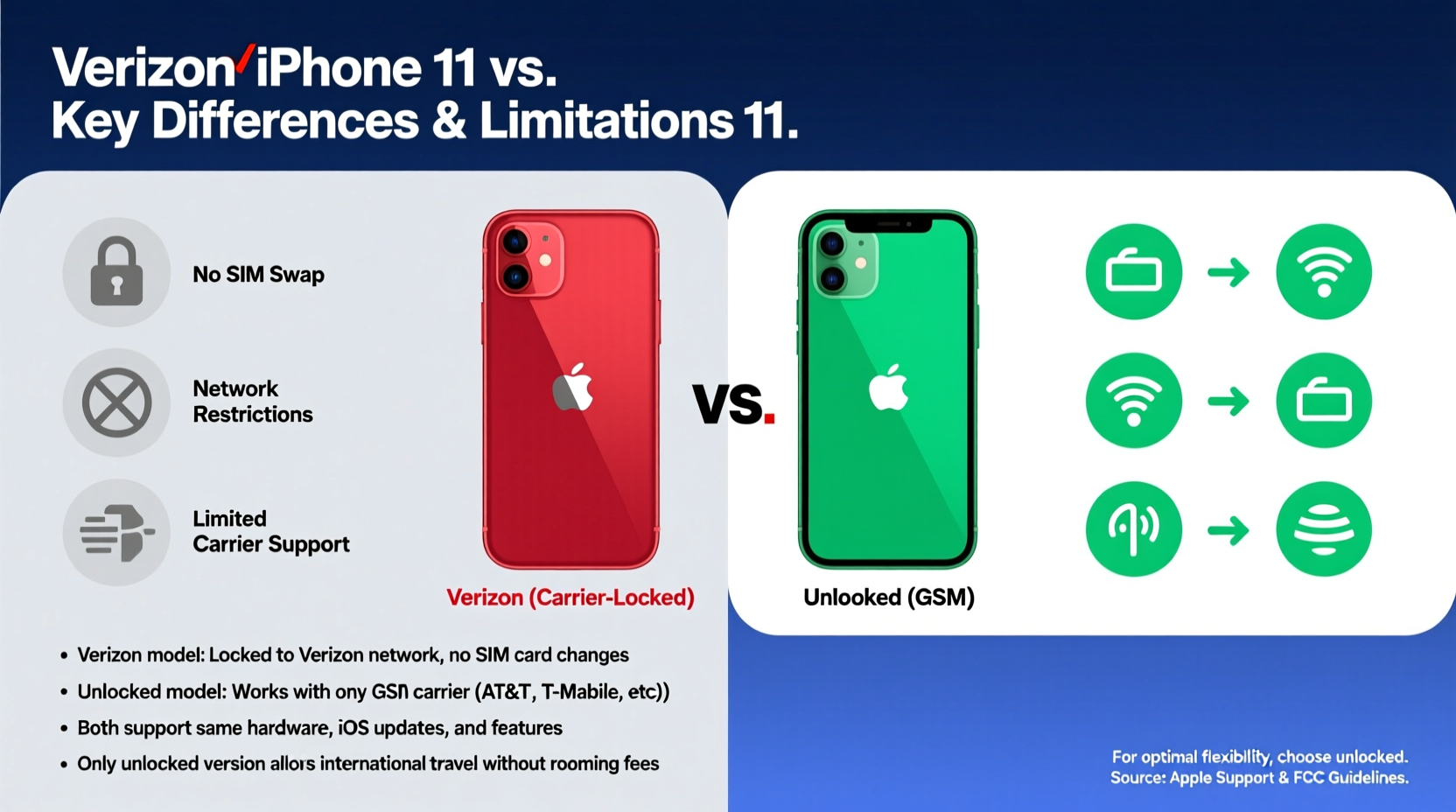 Is A Verizon Iphone 11 The Same As An Unlocked One What Are The Limitations