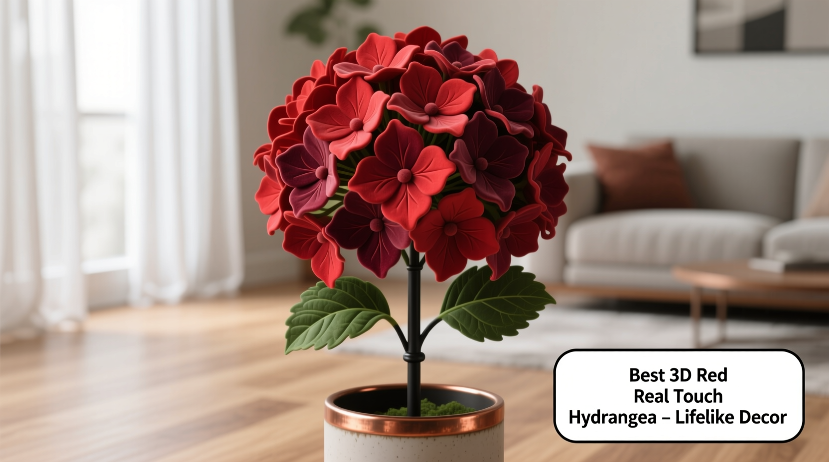 How to Choose the Best 3D Red Real Touch Hydrangea for Lifelike Decor