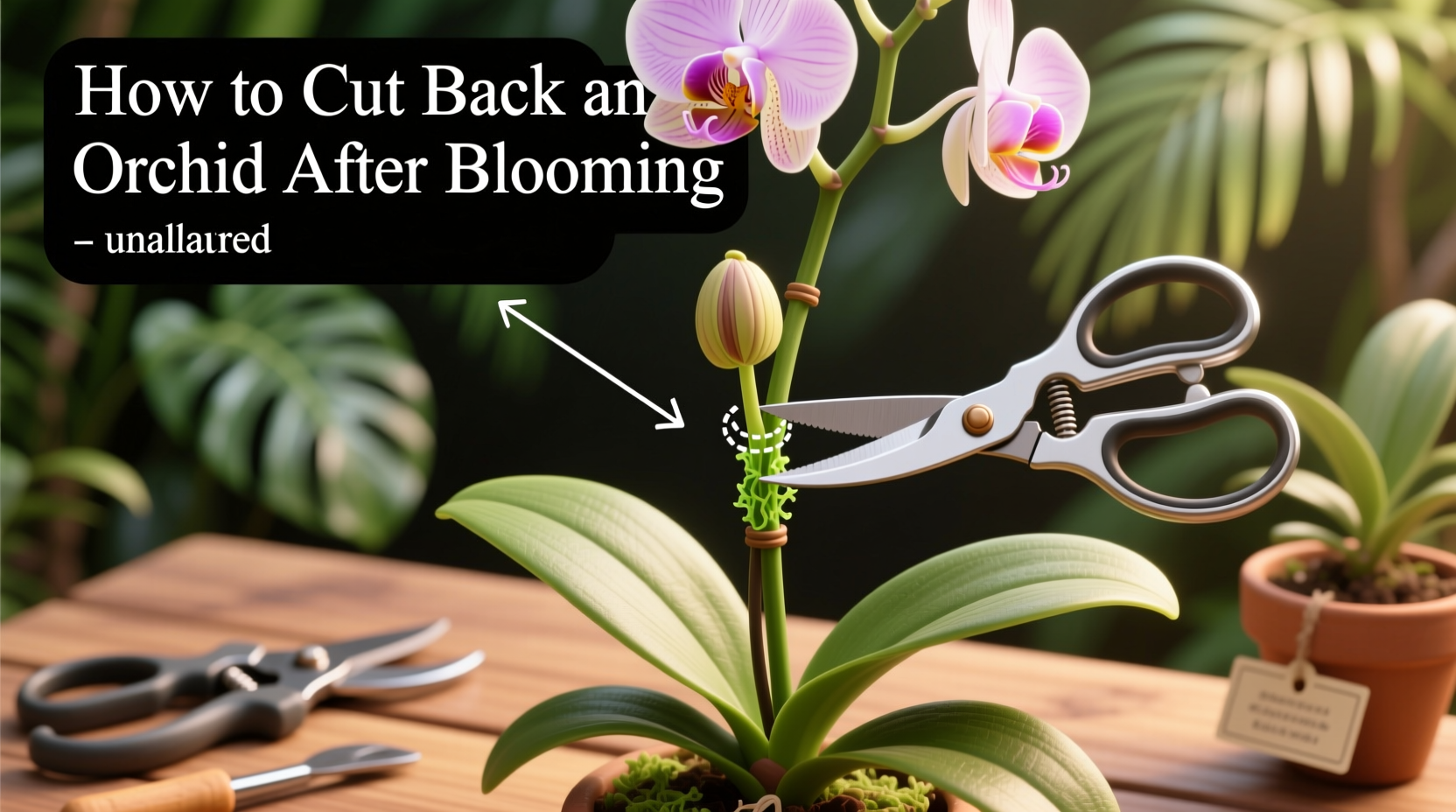 How to Cut Back an Orchid After Blooming
