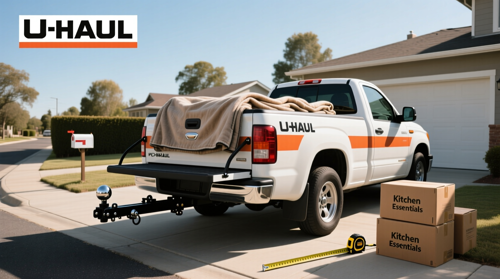 U-Haul Pickup Truck with Hitch Guide