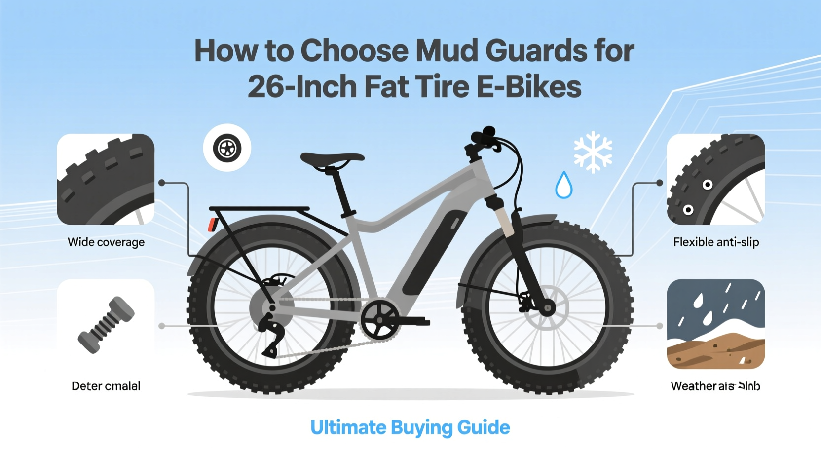 How to Choose Mud Guards for 26-Inch Fat Tire E-Bikes: Ultimate Buying ...