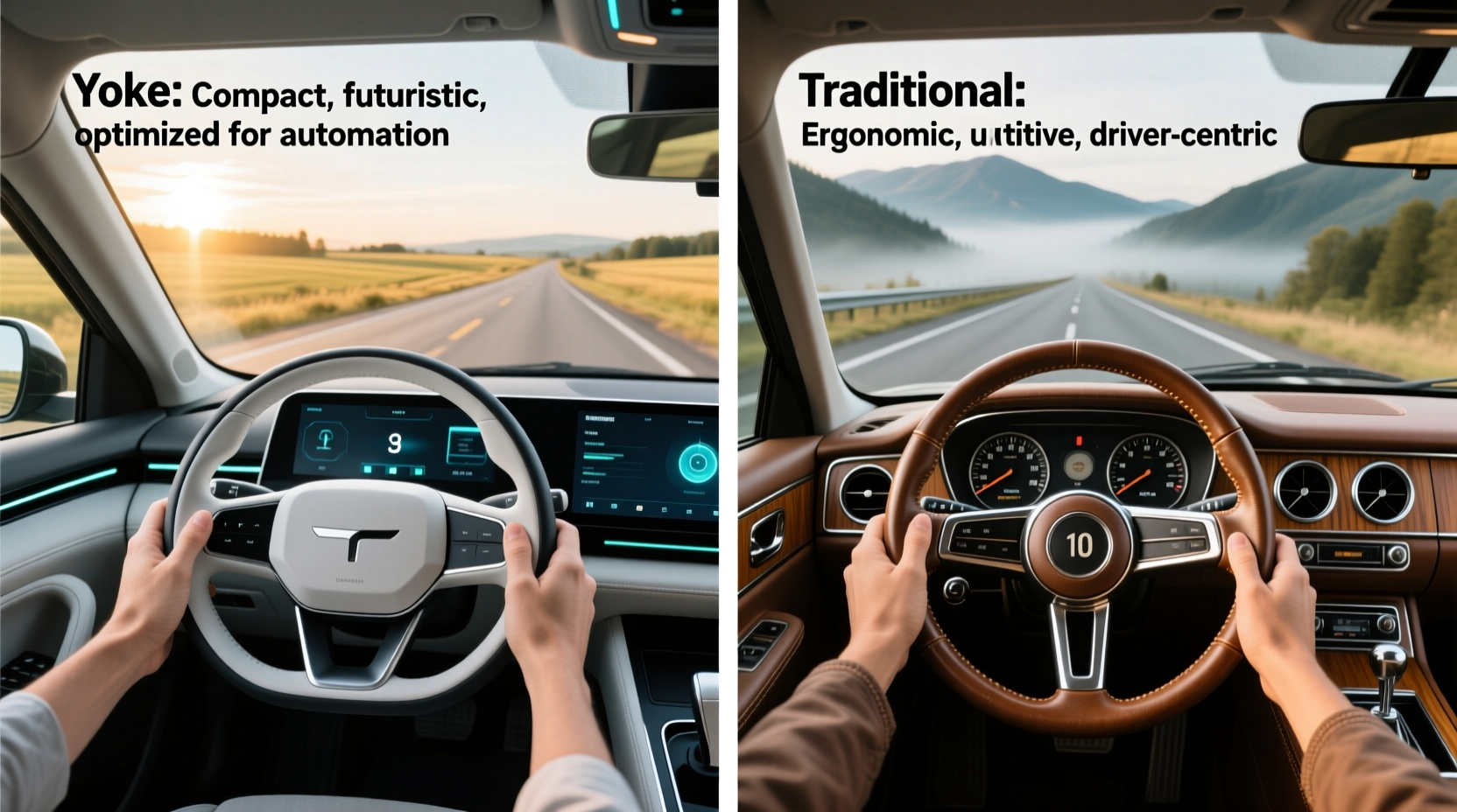 Yoke vs Traditional Steering Wheel for Road Trips: Key Differences