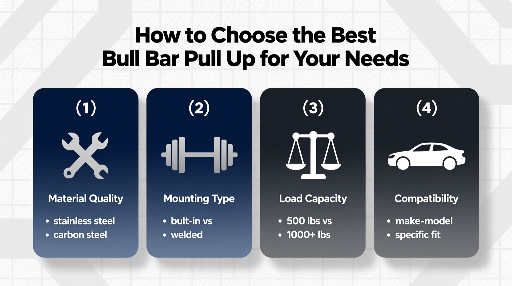How to Choose the Best Bull Bar Pull Up for Your Needs