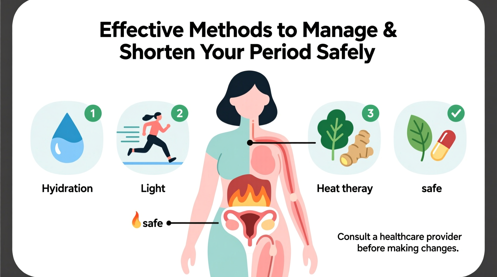Effective Methods To Manage And Shorten Your Period Safely