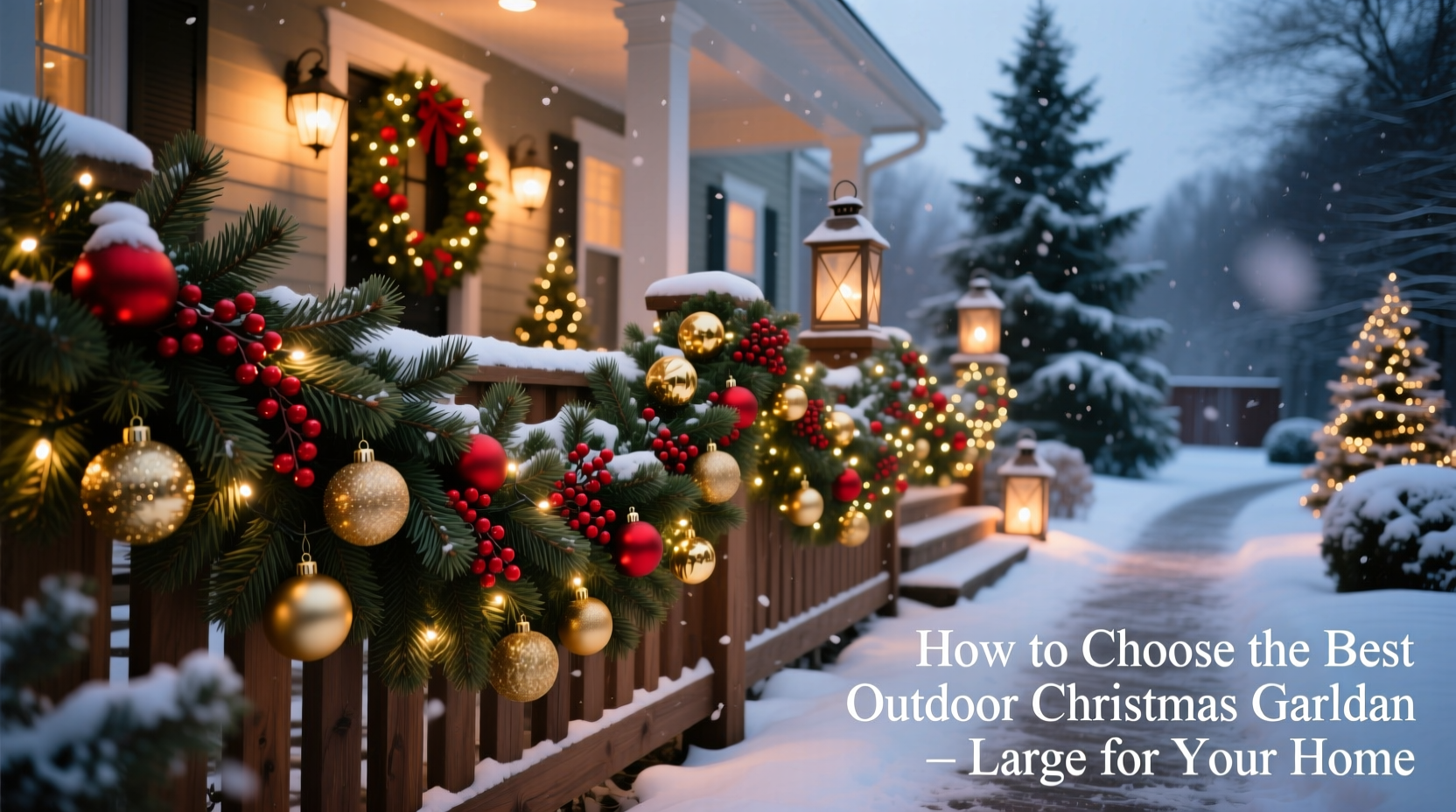 How to Choose the Best Outdoor Christmas Garland Large for Your Home