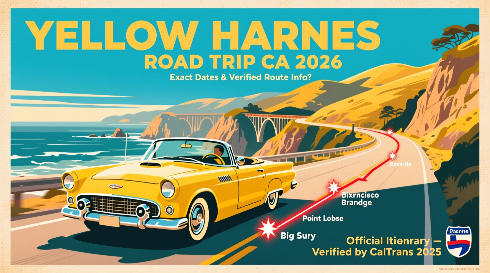 Yellow Harness Road Trip CA 2026: Exact Dates & Verified Route Info