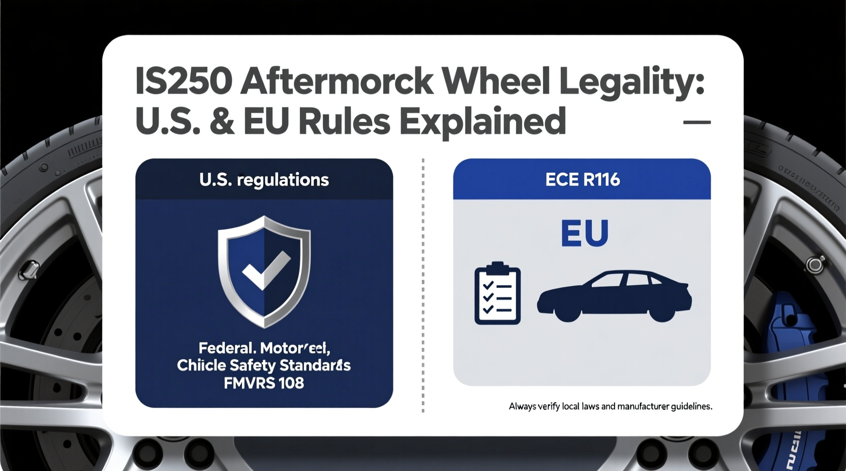 IS250 Aftermarket Wheel Legality: U.S. & EU Rules Explained