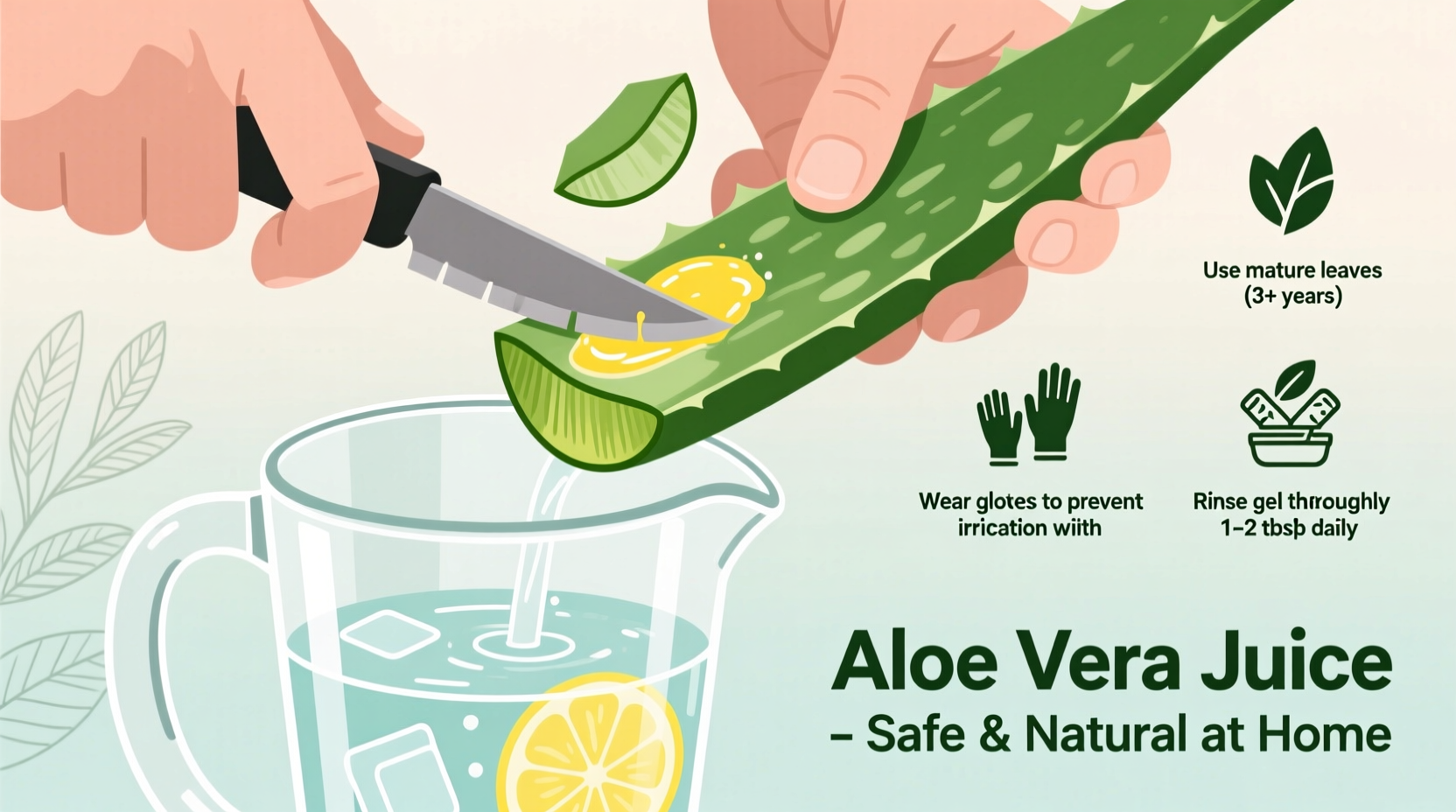 How to Make Aloe Vera Juice at Home Safely