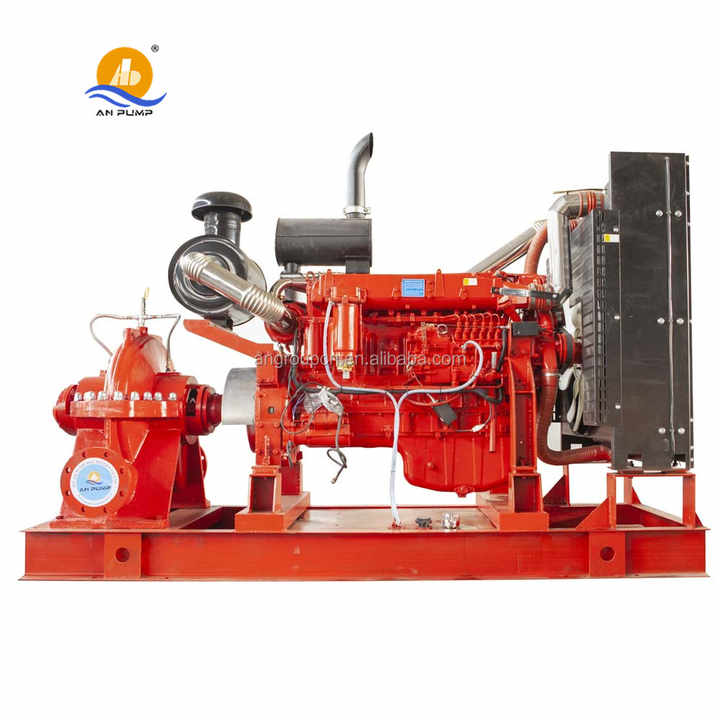 Horizontal Diesel Engine Fire Fighting Large Capacity Centrifugal Water ...