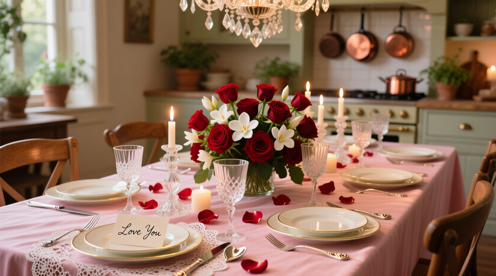 How to Decorate Dinner Table for Valentine's Day